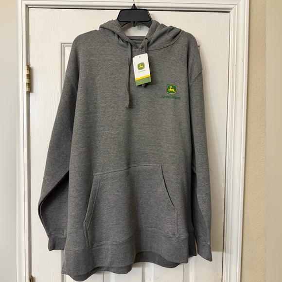 John Deere | Shirts | John Deere Charcoal Gray Hoodie | Poshmark